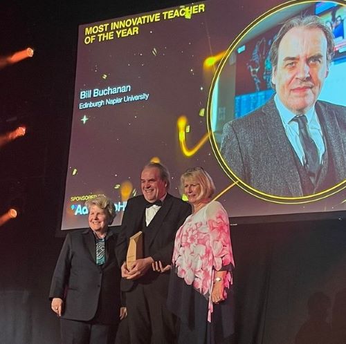 Edinburgh Napier's Professor Bill Buchanan wins at ‘Higher Education Oscars